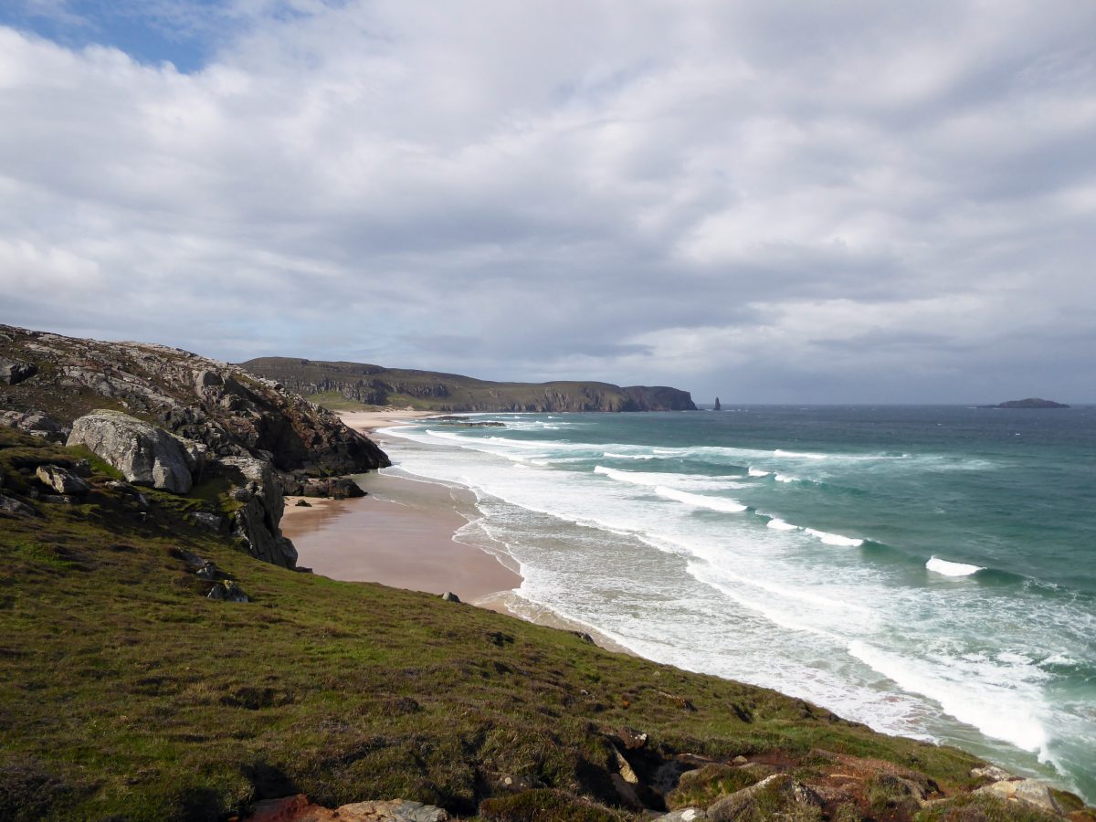 Day 2: Strathcailleach Bothy - Sandwood Bay - Kinlochbervie -Rhiconich ...